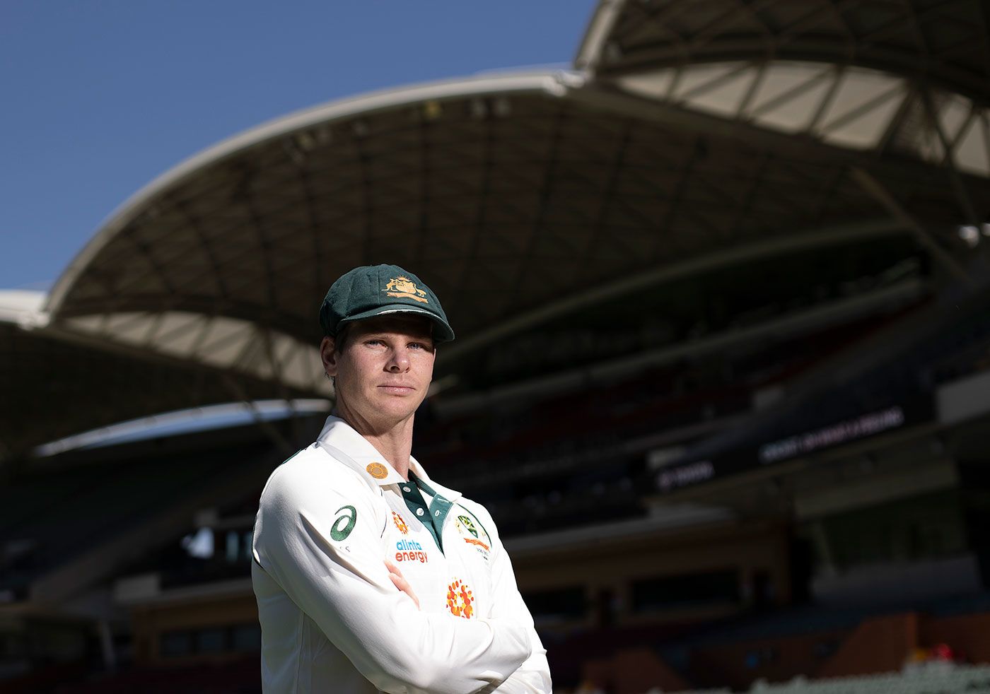 Steven Smith poses during a photoshoot before Australia's training ...