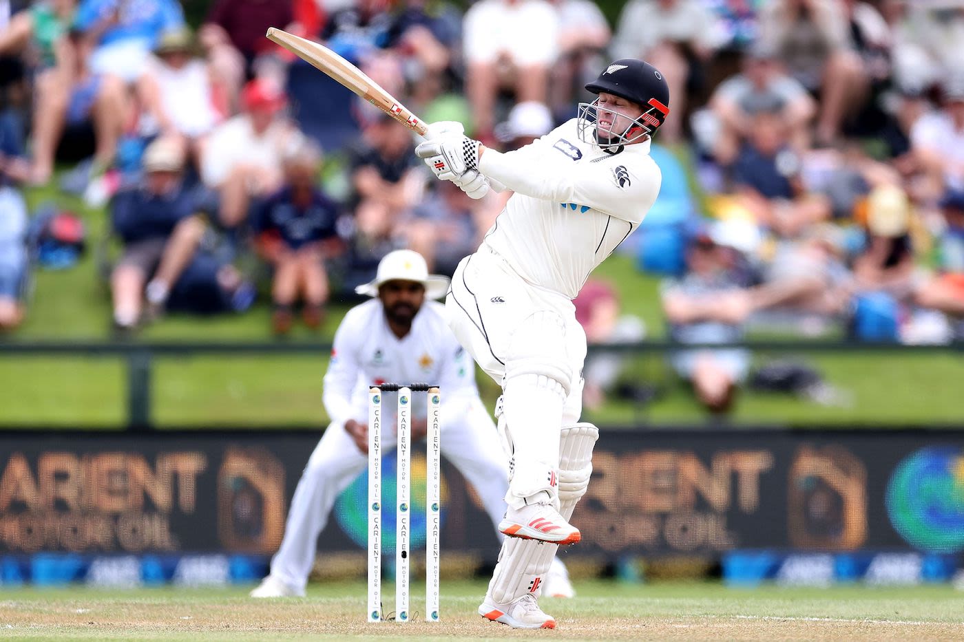 Henry Nicholls pulls the ball away | ESPNcricinfo.com