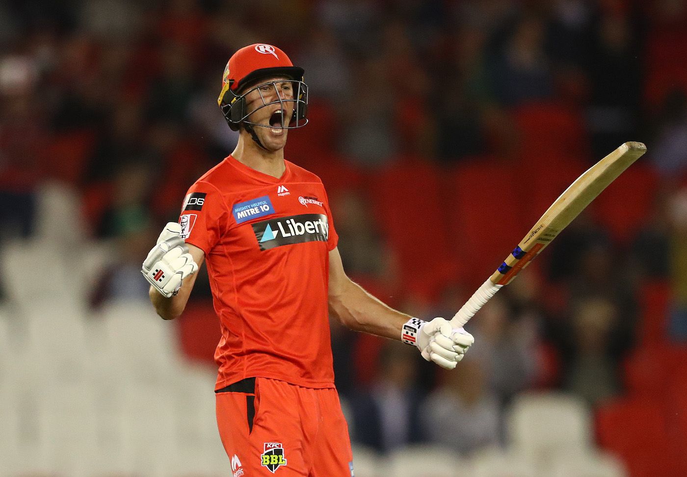 Beau Webster celebrates the winning runs | ESPNcricinfo.com
