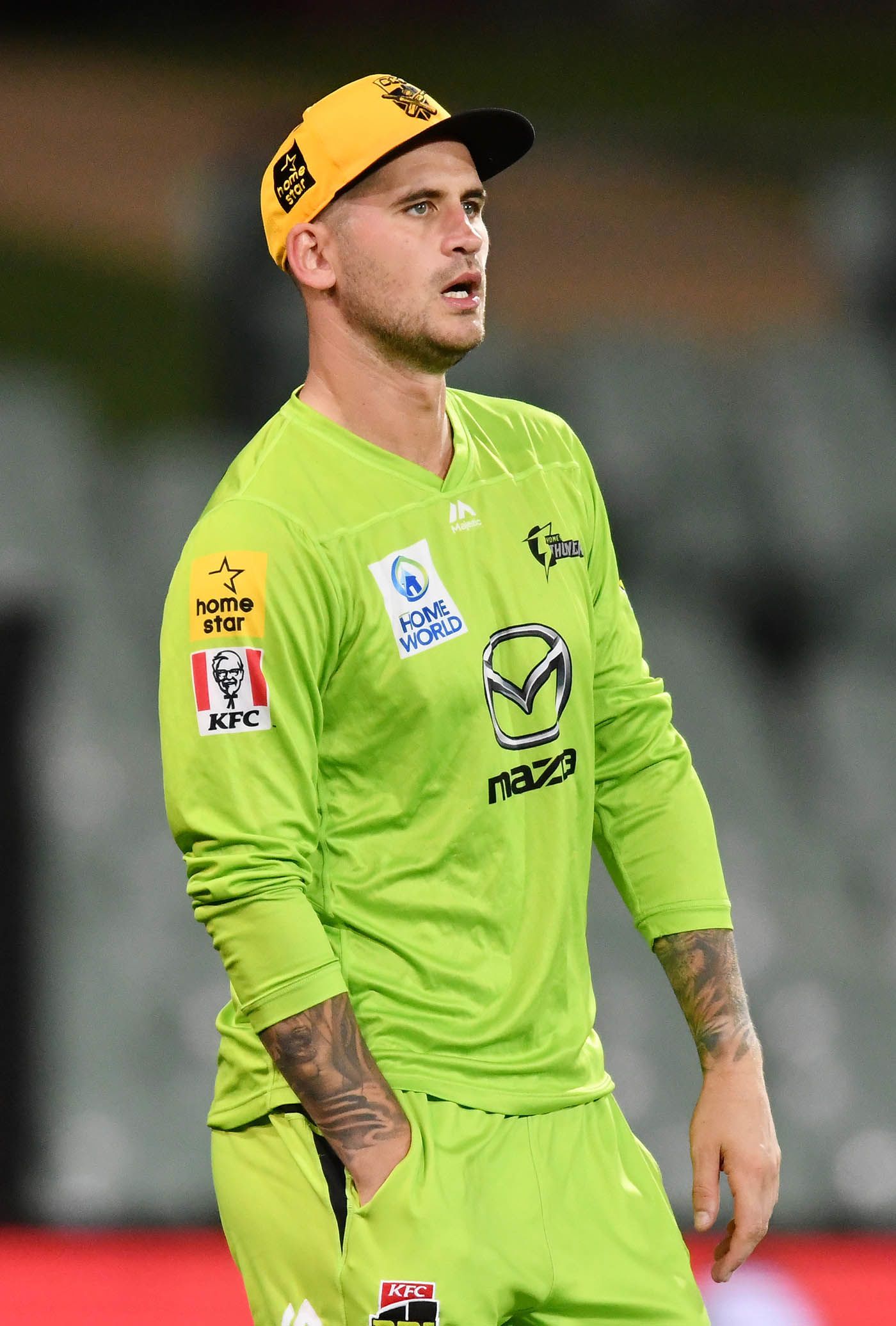 Alex Hales wears the Golden Cap after overtaking Josh Philippe in the ...