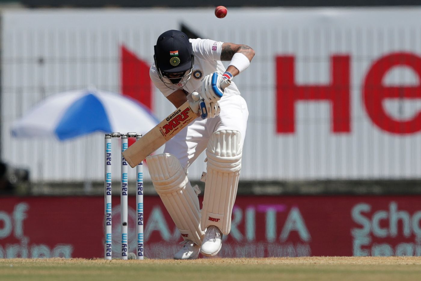 Virat Kohli ducks a bouncer | ESPNcricinfo.com
