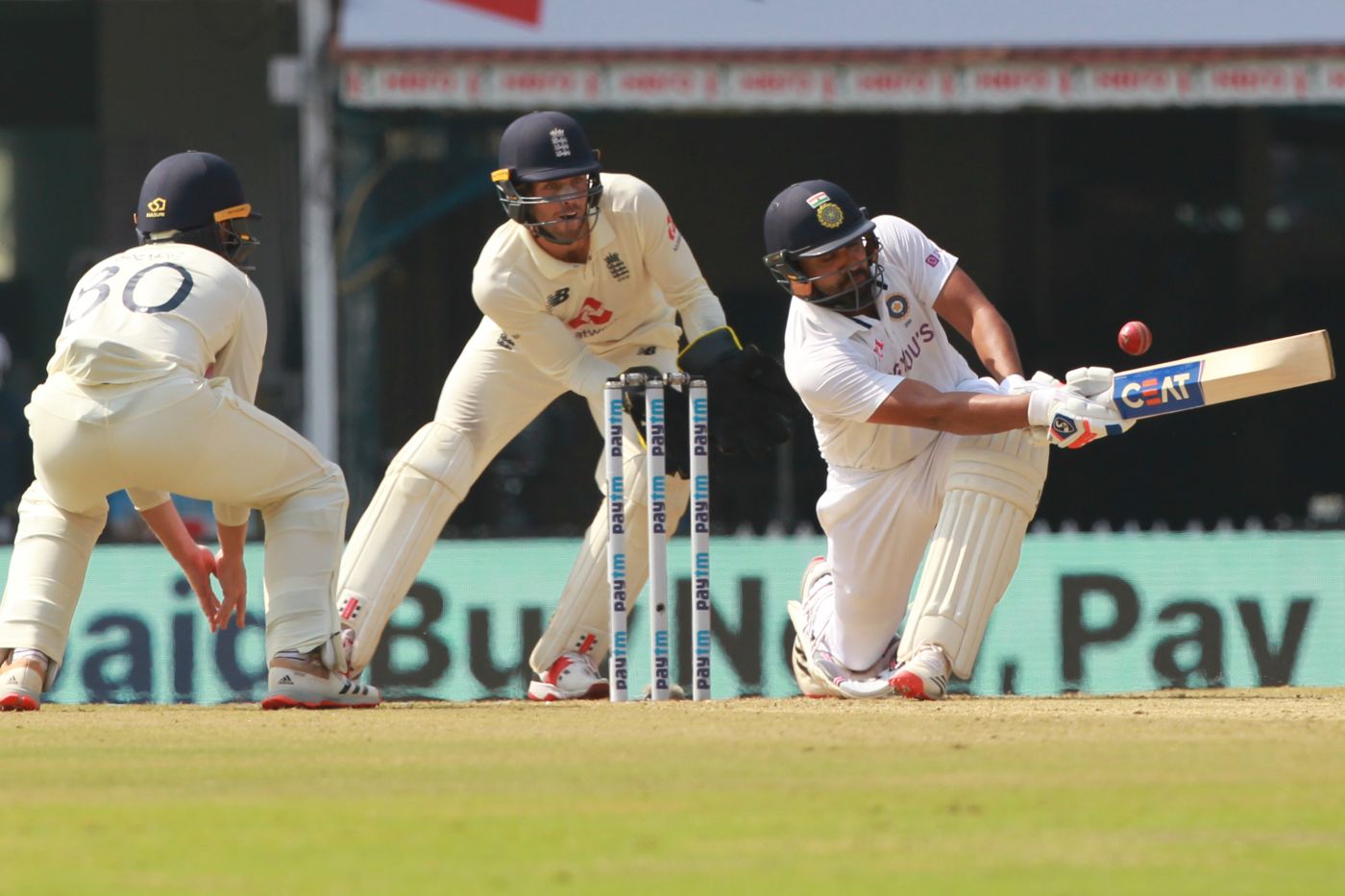 Rohit Sharma went for his shots early on the first day | ESPNcricinfo.com