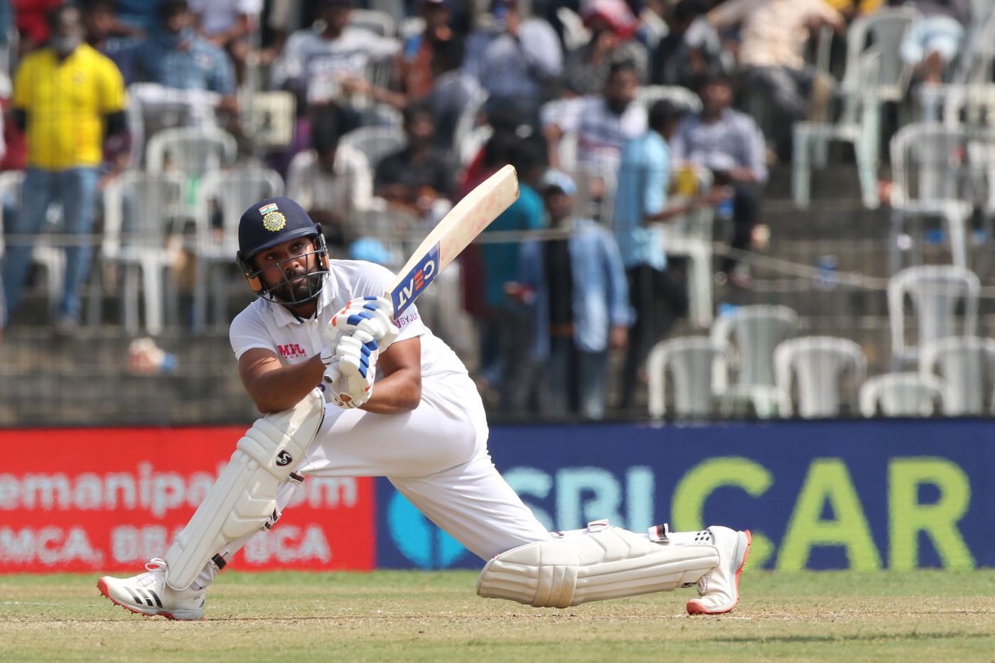 Rohit Sharma repeatedly used the sweep to good effect on day one | ESPNcricinfo.com