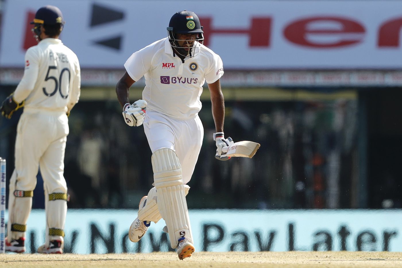 R Ashwin lets his emotions out while reaching his century ...