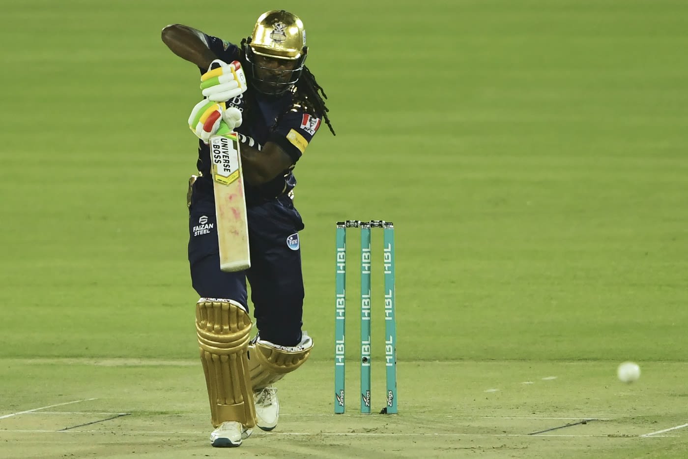 Chris Gayle hits the ball down the ground | ESPNcricinfo.com