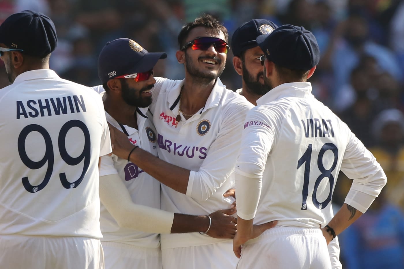 Axar Patel is all smiles after striking | ESPNcricinfo.com