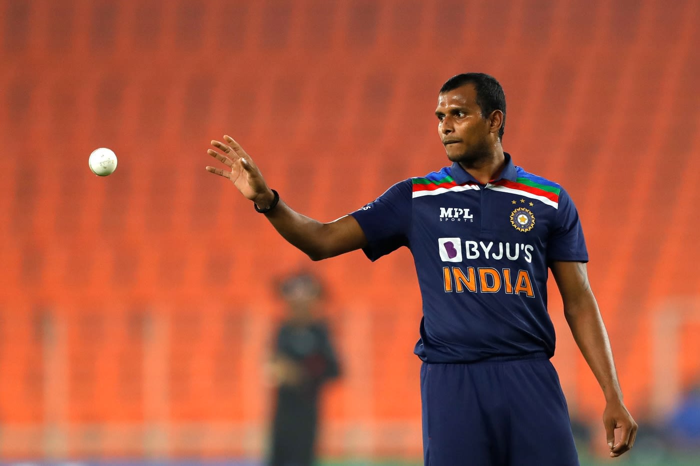 T Natarajan came into India's XI for the deciding T20I against England ...