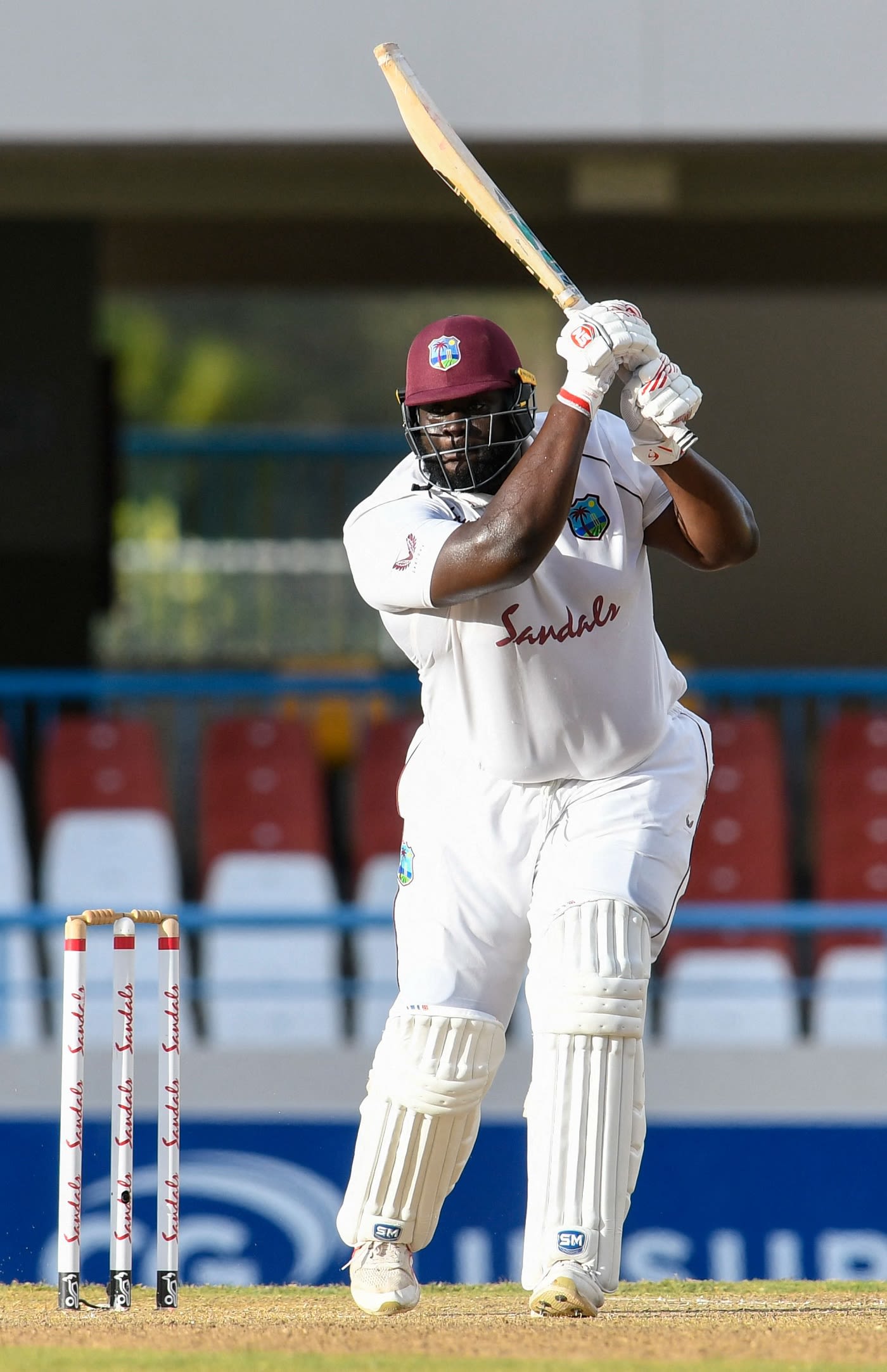 Rahkeem Cornwall drives down the ground | ESPNcricinfo.com