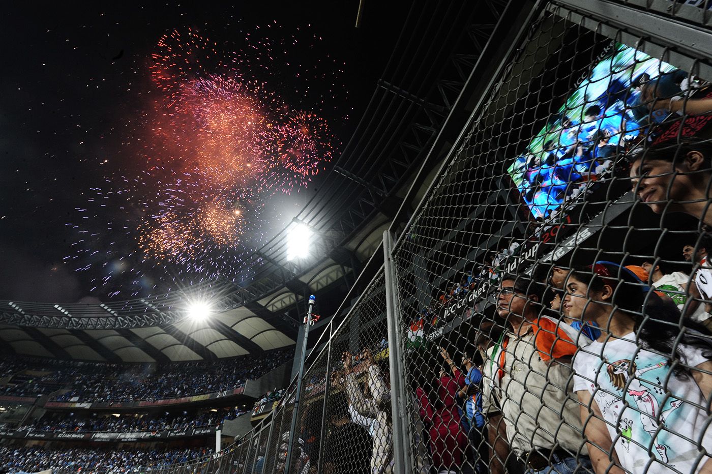 Fireworks light up the sky at the Wankhede | ESPNcricinfo.com