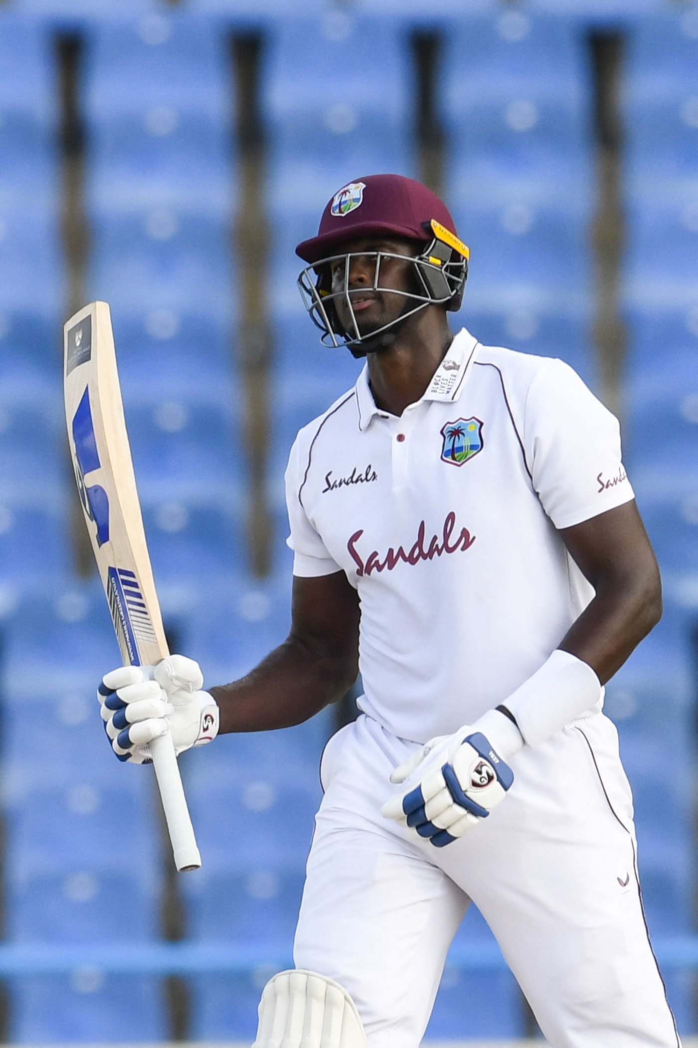 Jason Holder celebrates his half-century | ESPNcricinfo.com