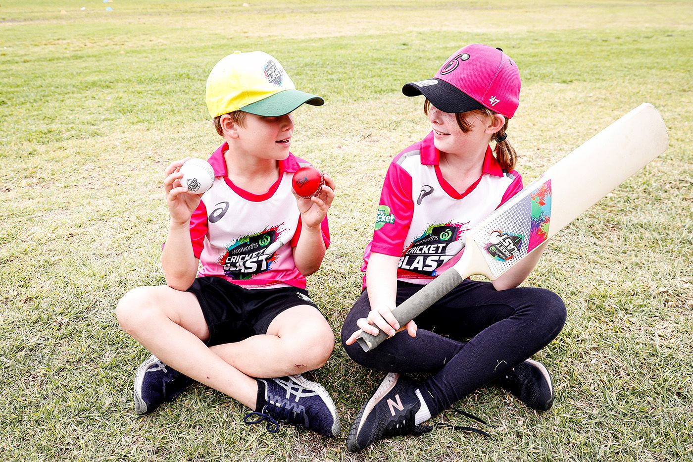 Kids play cricket during the Cumberland Regional School Holiday Program ...