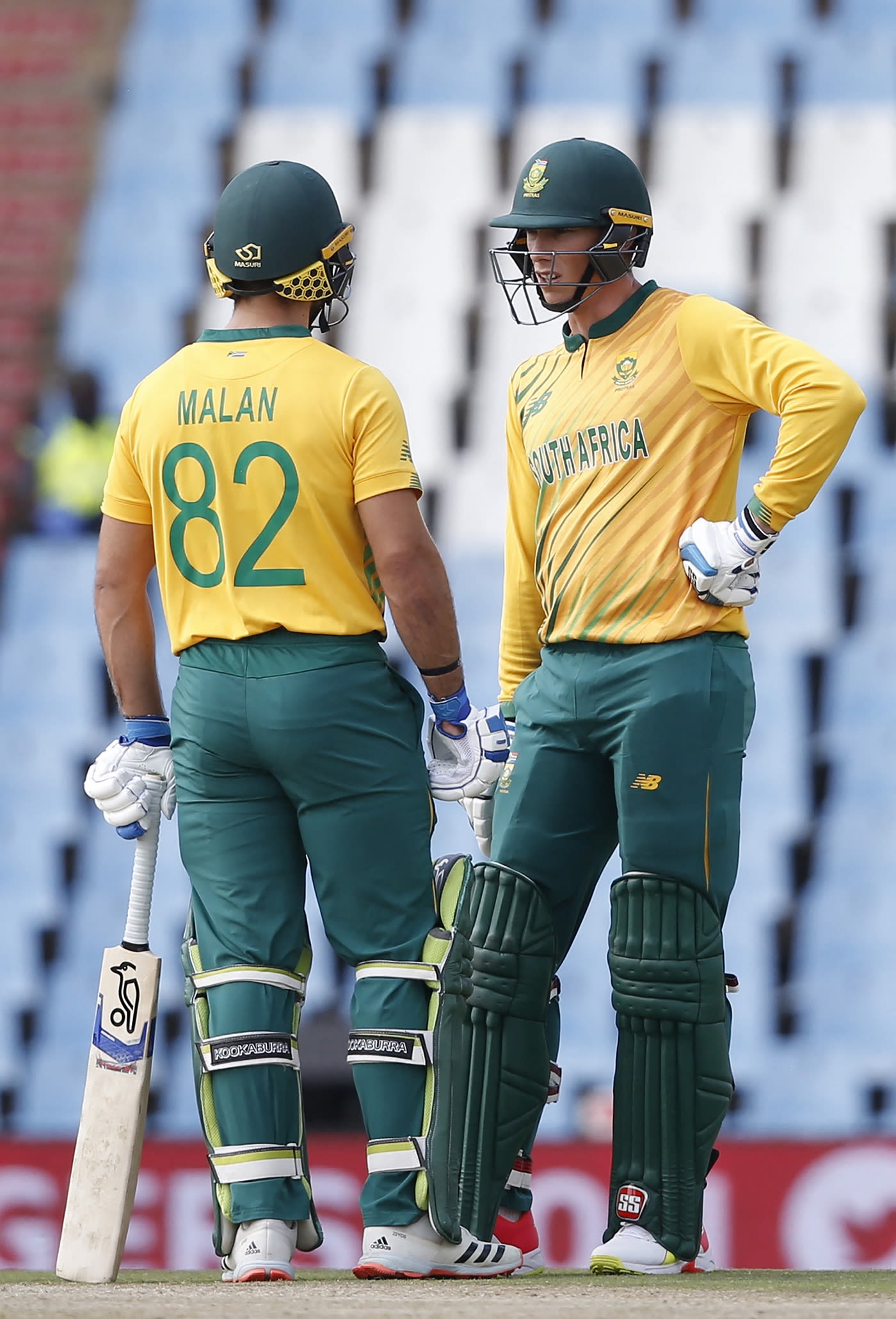 Janneman Malan and Rassie van der Dussen put on a half-century stand ...