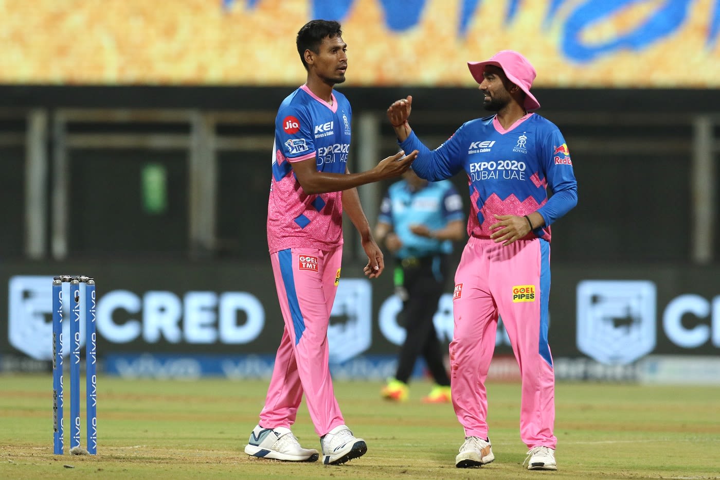 Mustafizur Rahman and Rahul Tewatia celebrate a wicket | ESPNcricinfo.com