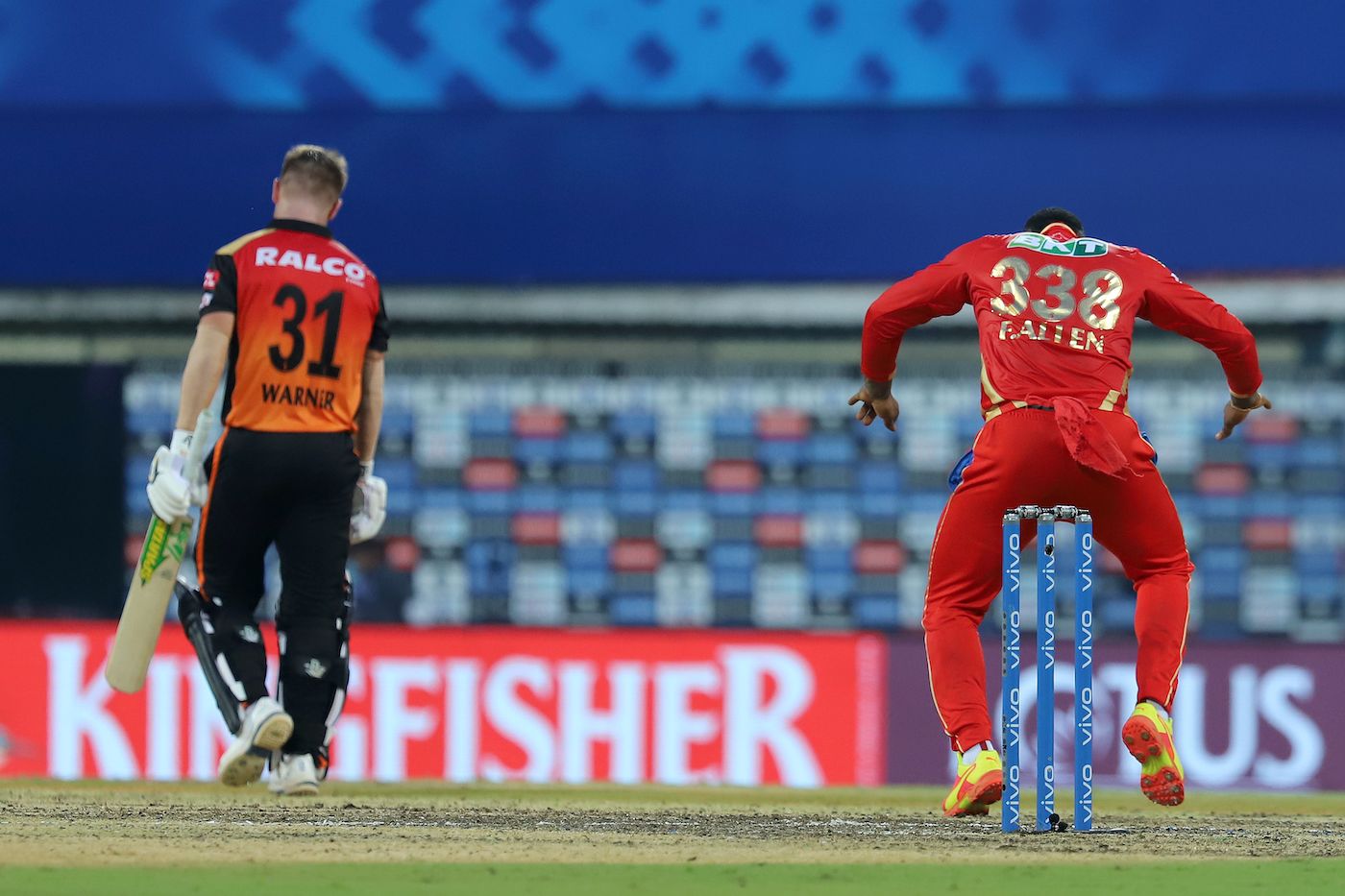 Fabian Allen showed a unique celebration after dismissing David Warner ...