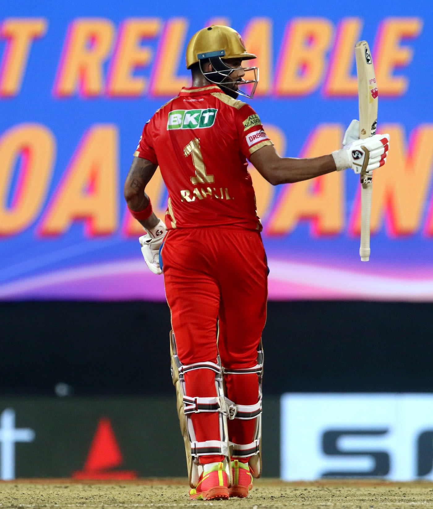 KL Rahul brought up his third half-century of the competition ...