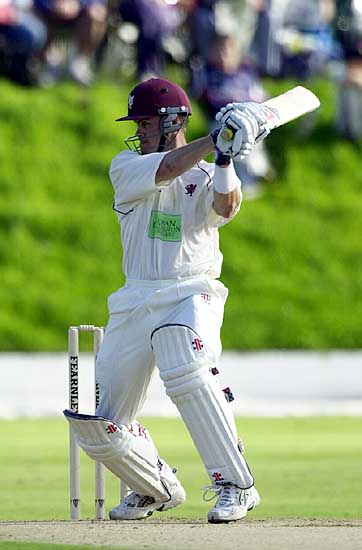 Jamie Cox with a savage square cut | ESPNcricinfo.com
