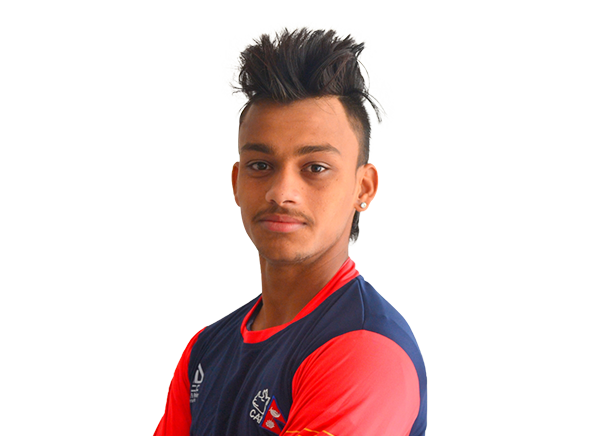 Kushal Bhurtel player page headshot cutout, 2021 | ESPNcricinfo.com