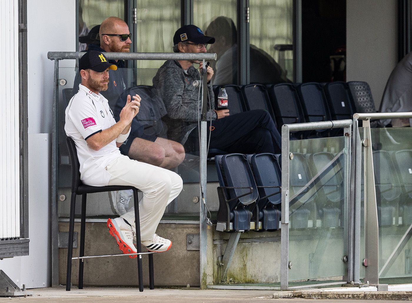 Ian Bell looks on from the dressing room | ESPNcricinfo.com