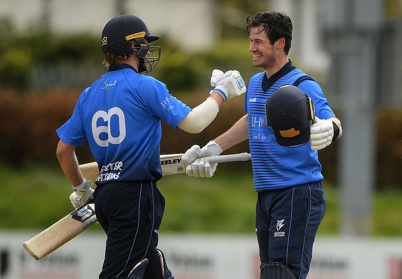 George Dockrell celebrates his hundred against the Northern Knights ...