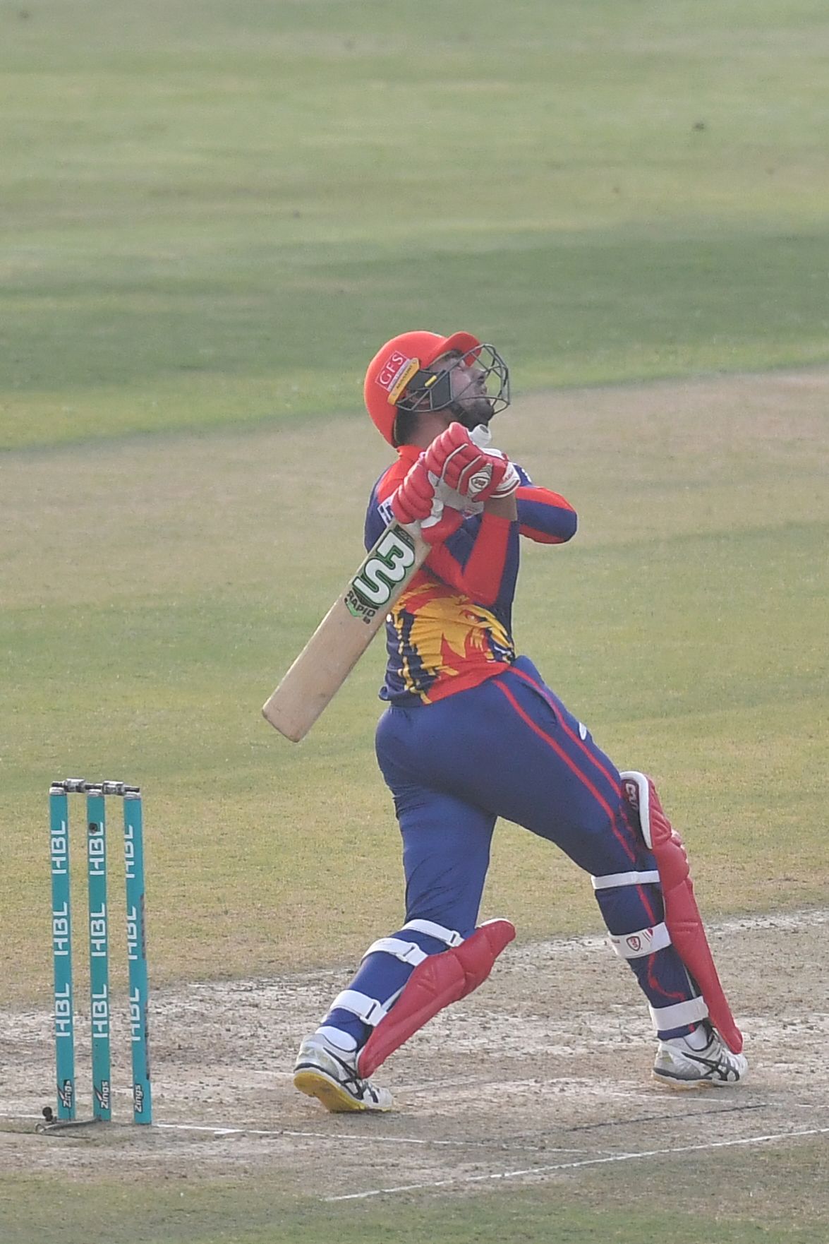 Danish Aziz swings one high and long towards midwicket | ESPNcricinfo.com