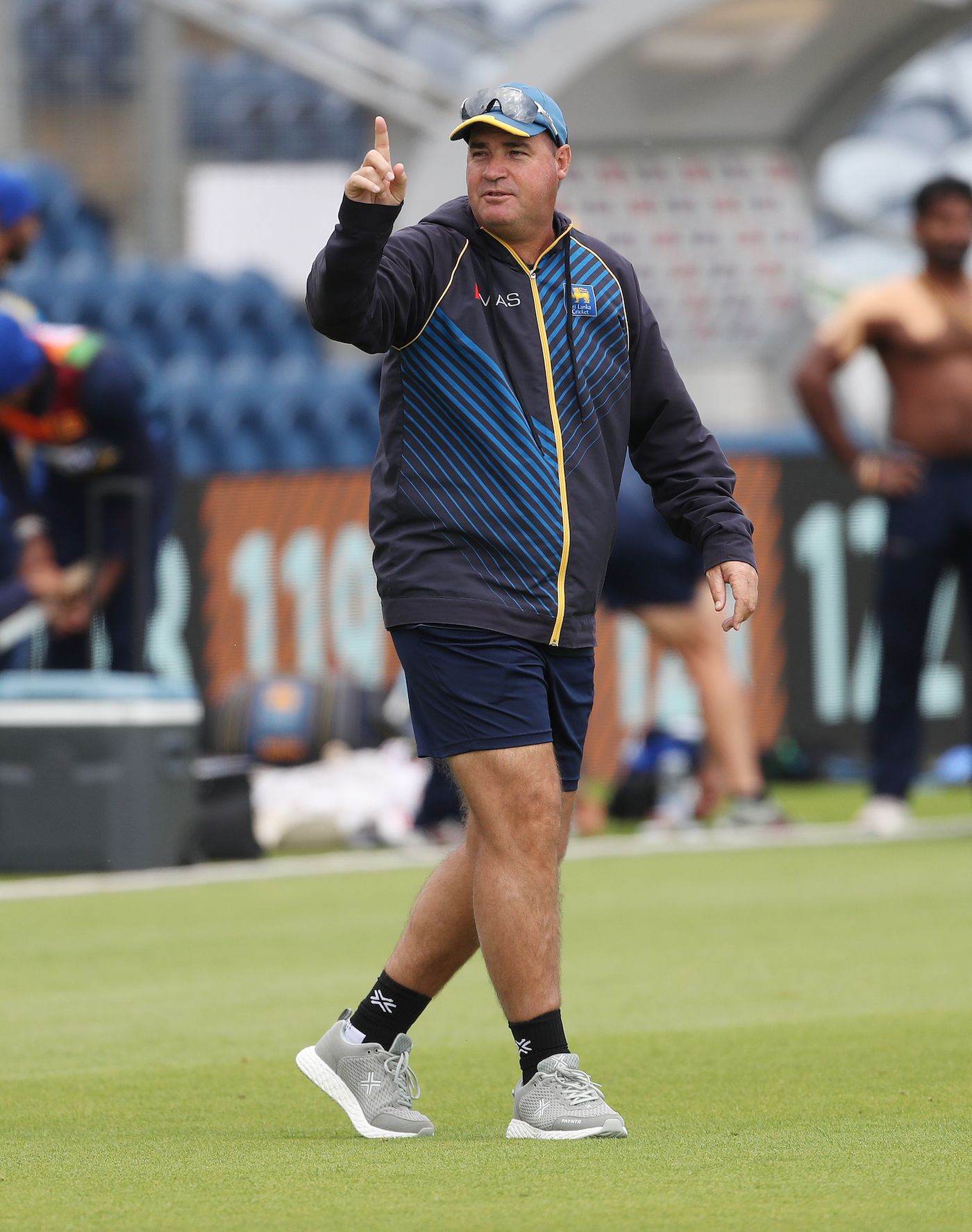 Mickey Arthur gives his final decision during a nets session ...