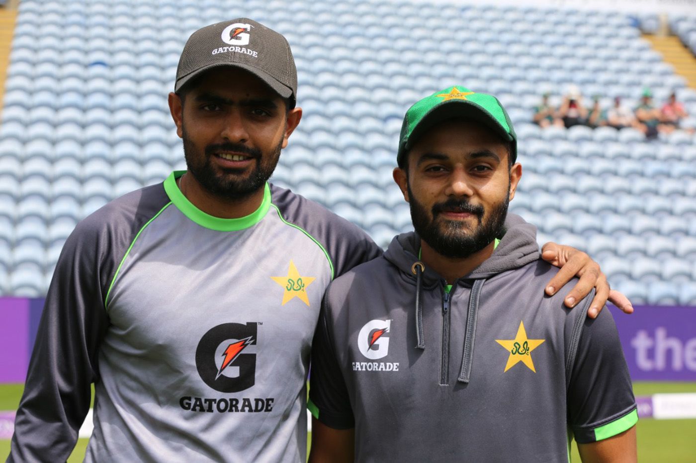 Babar Azam presented Saud Shakeel with his ODI cap | ESPNcricinfo.com