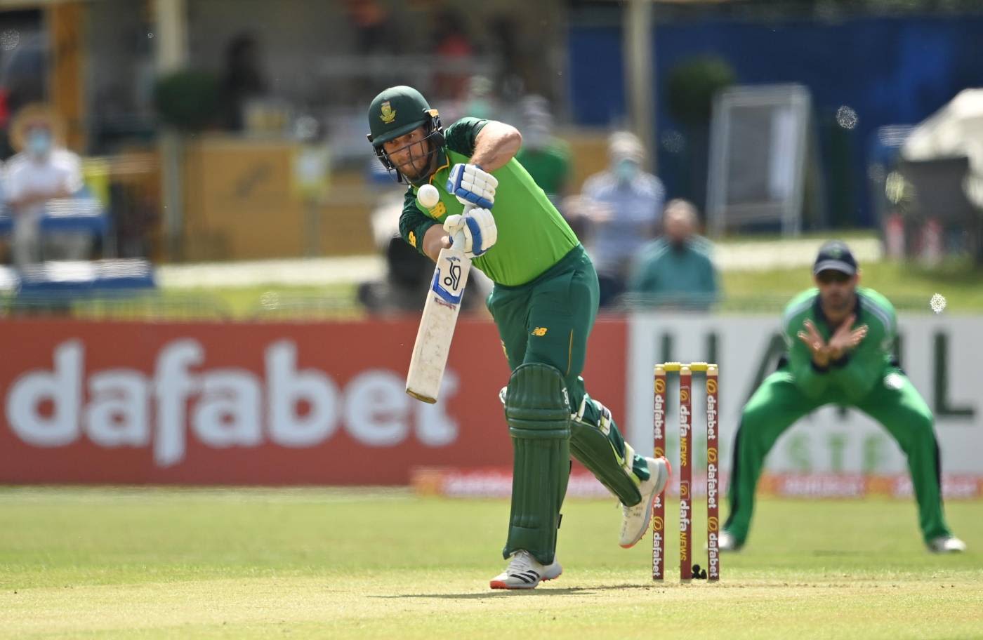 Janneman Malan began his innings with a couple of boundaries ...