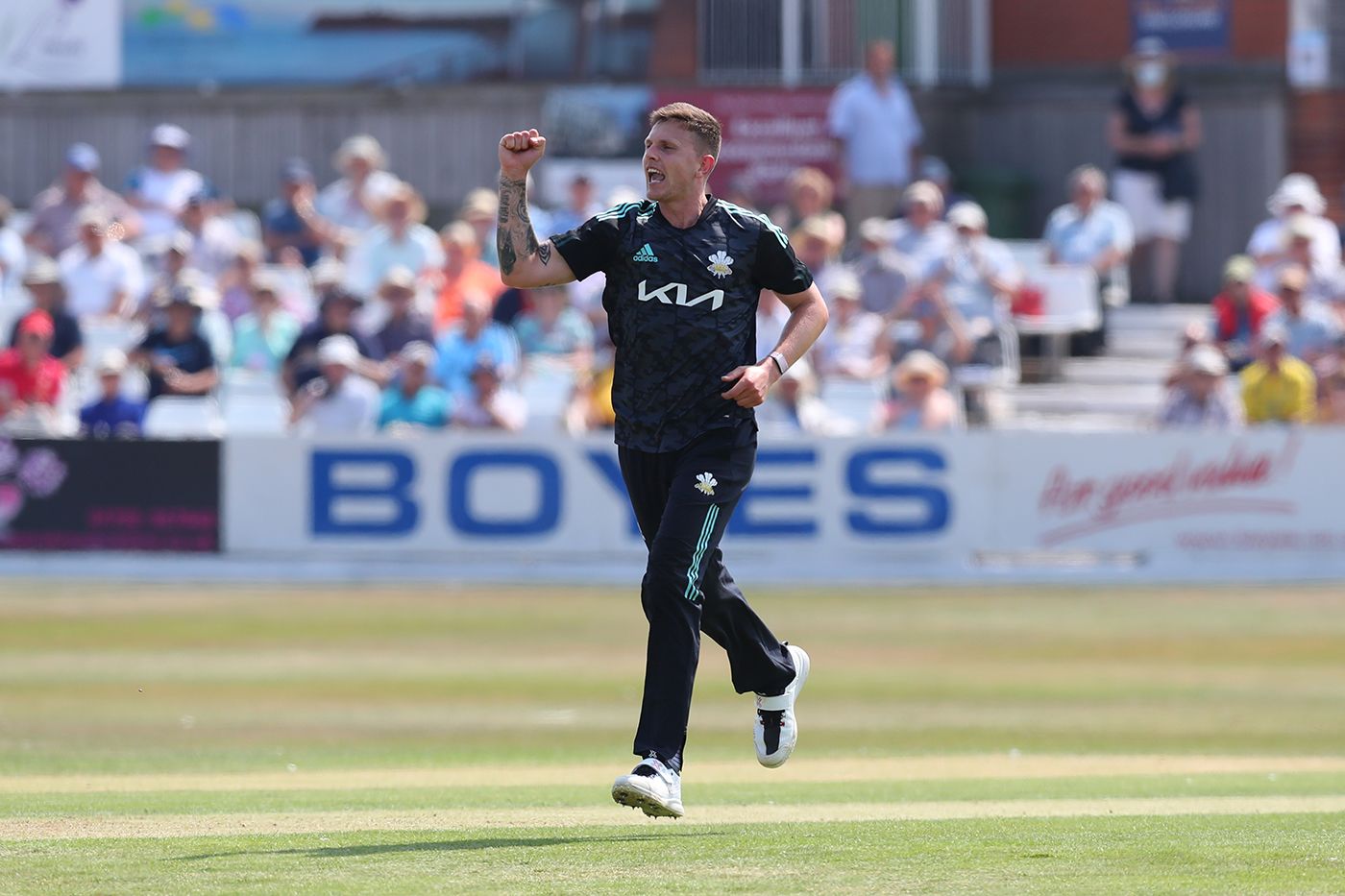 Conor McKerr celebrates a breakthrough | ESPNcricinfo.com