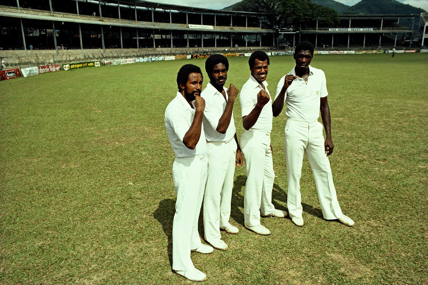 Andy Roberts, Michael Holding, Colin Croft and Joel Garner ...