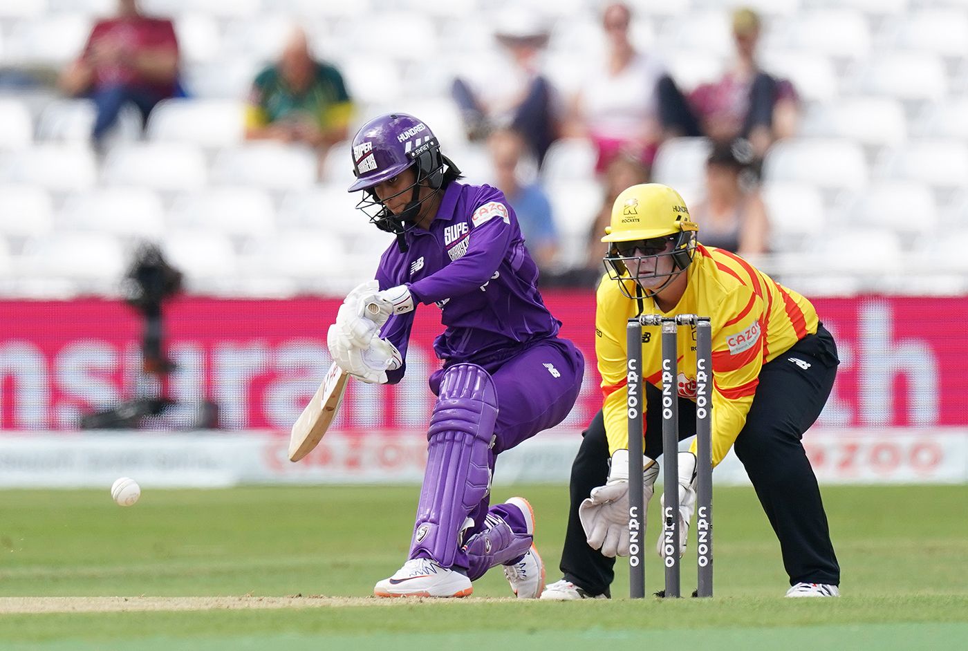 Rachel Priest completes the stumping of Lauren Winfield-Hill ...