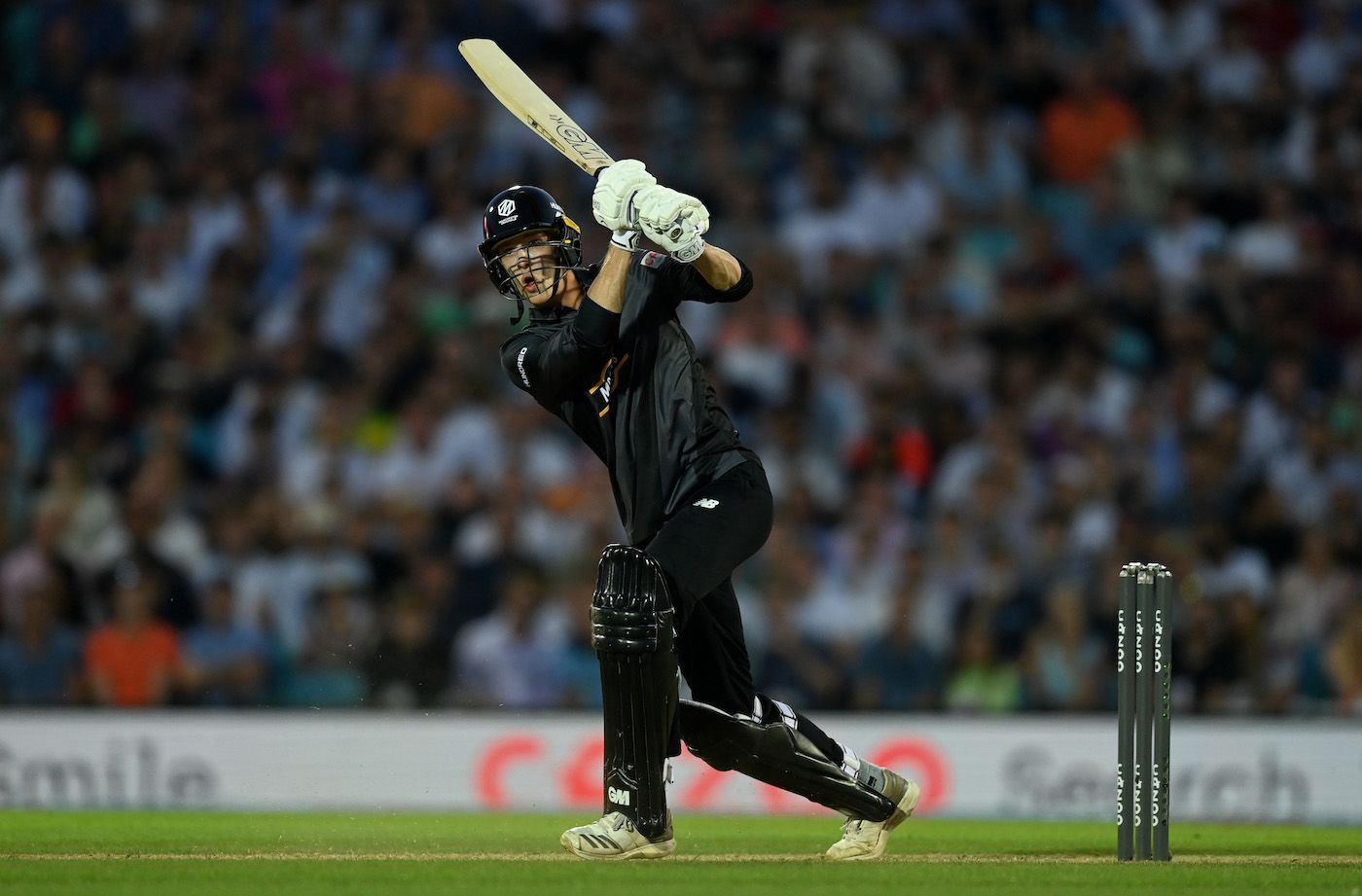 Calvin Harrison launches into the leg side | ESPNcricinfo.com