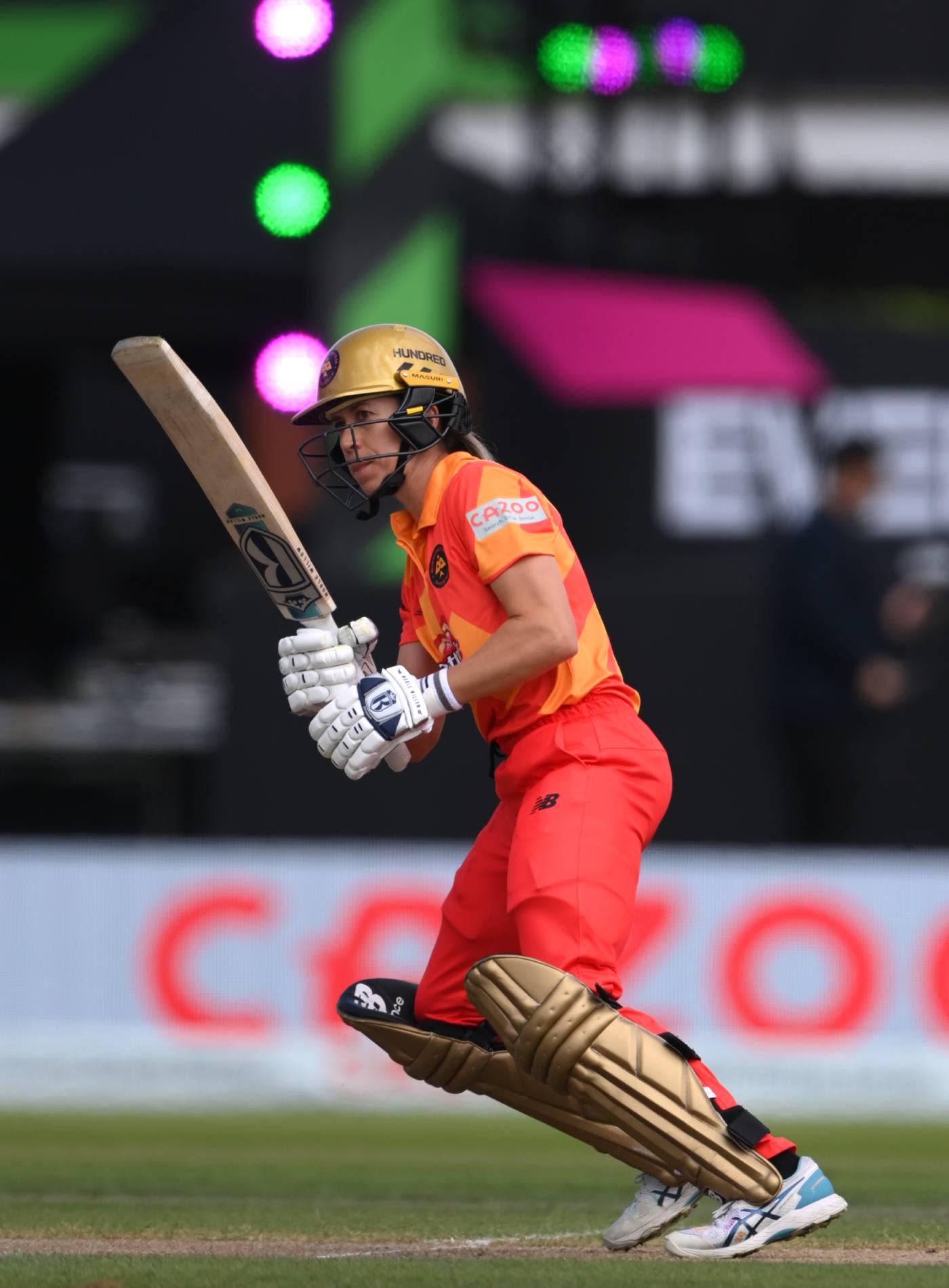 Erin Burns looks on after hitting into the leg side | ESPNcricinfo.com
