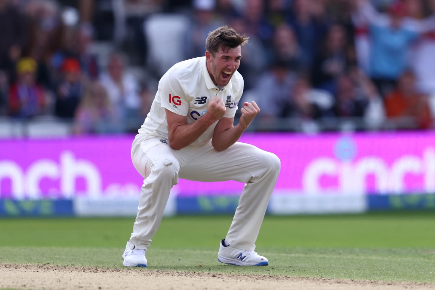 Craig Overton celebrates getting Rohit Sharma | ESPNcricinfo.com
