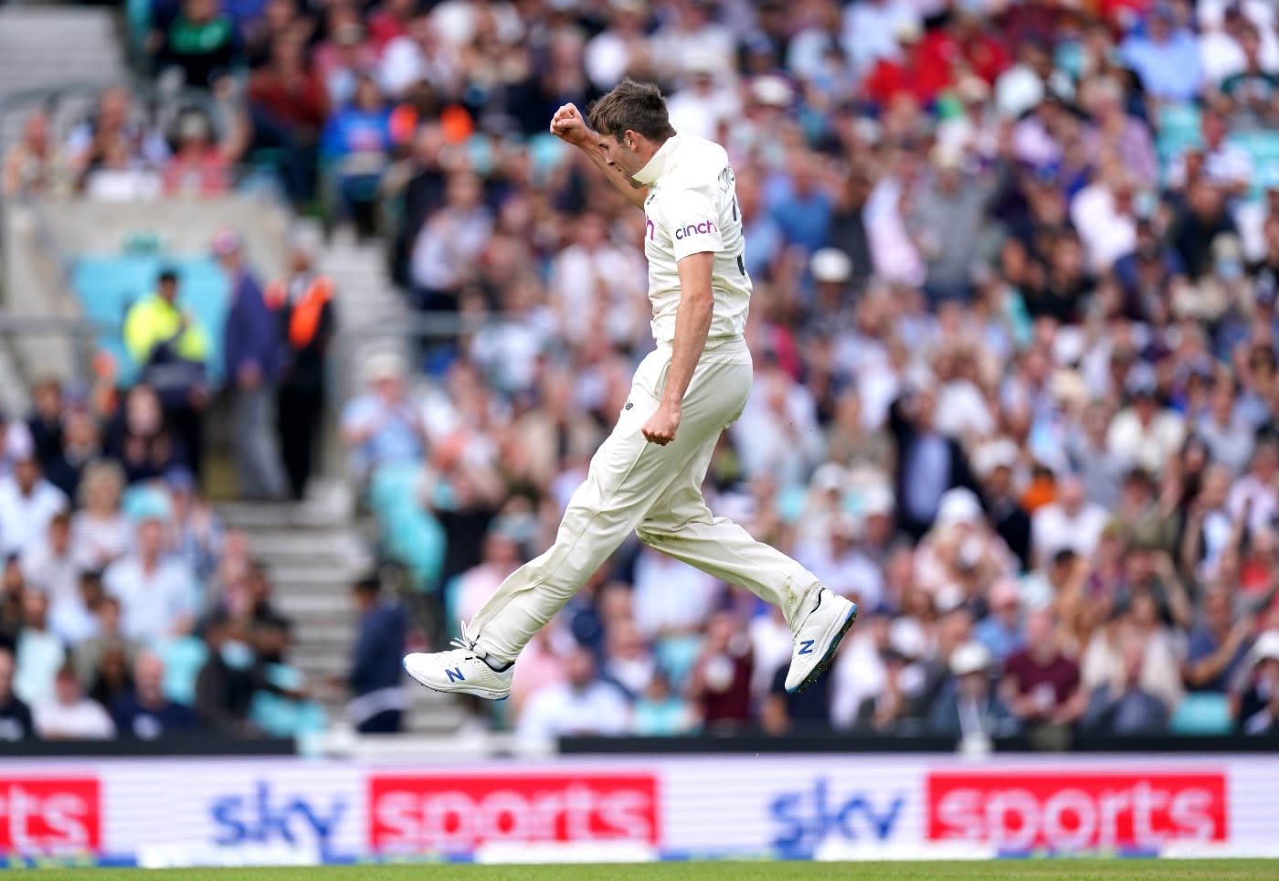 Craig Overton struck on the stroke of tea, removing Ajinkya Rahane ...