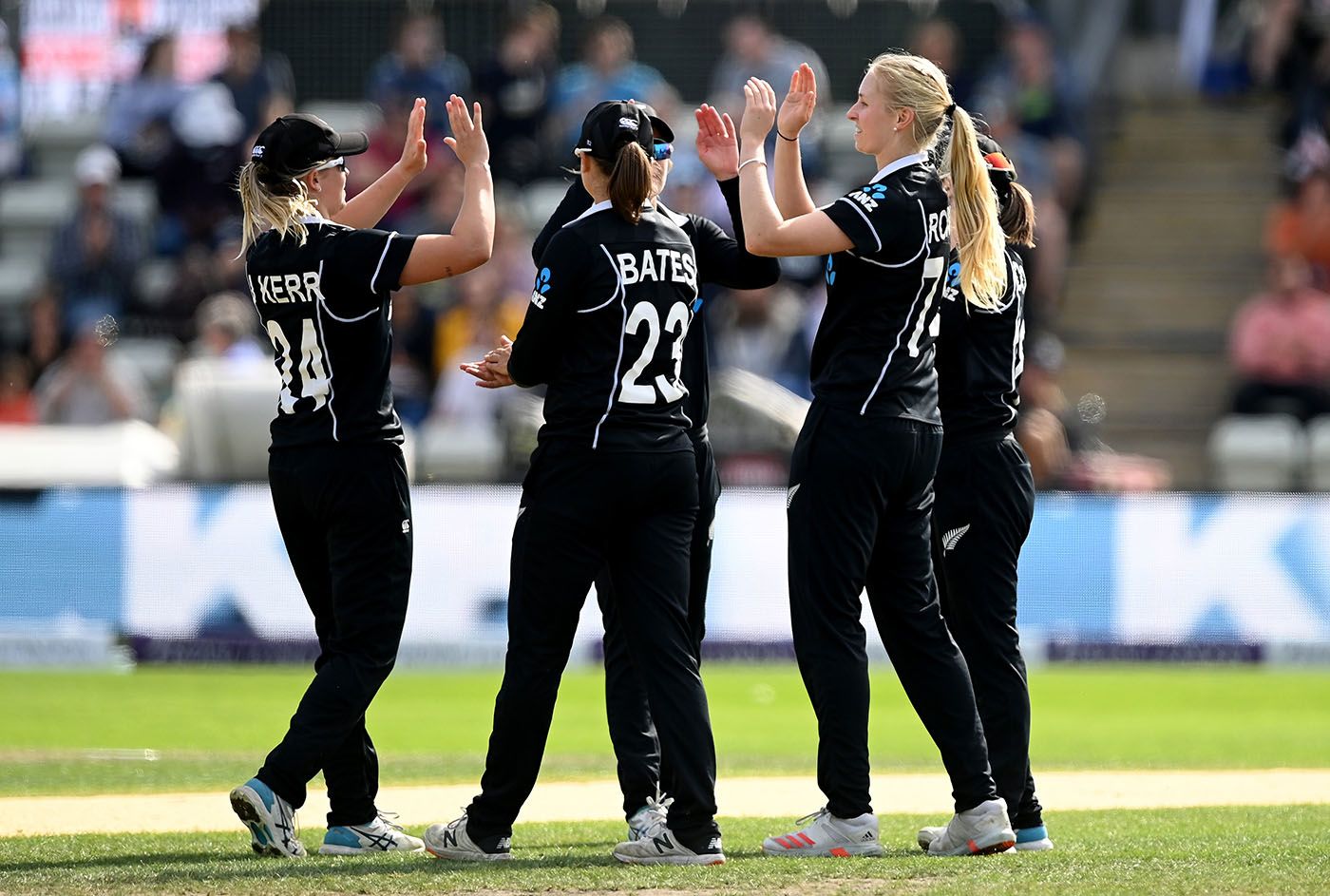 Hannah Rowe celebrates the wicket of Nat Sciver | ESPNcricinfo.com