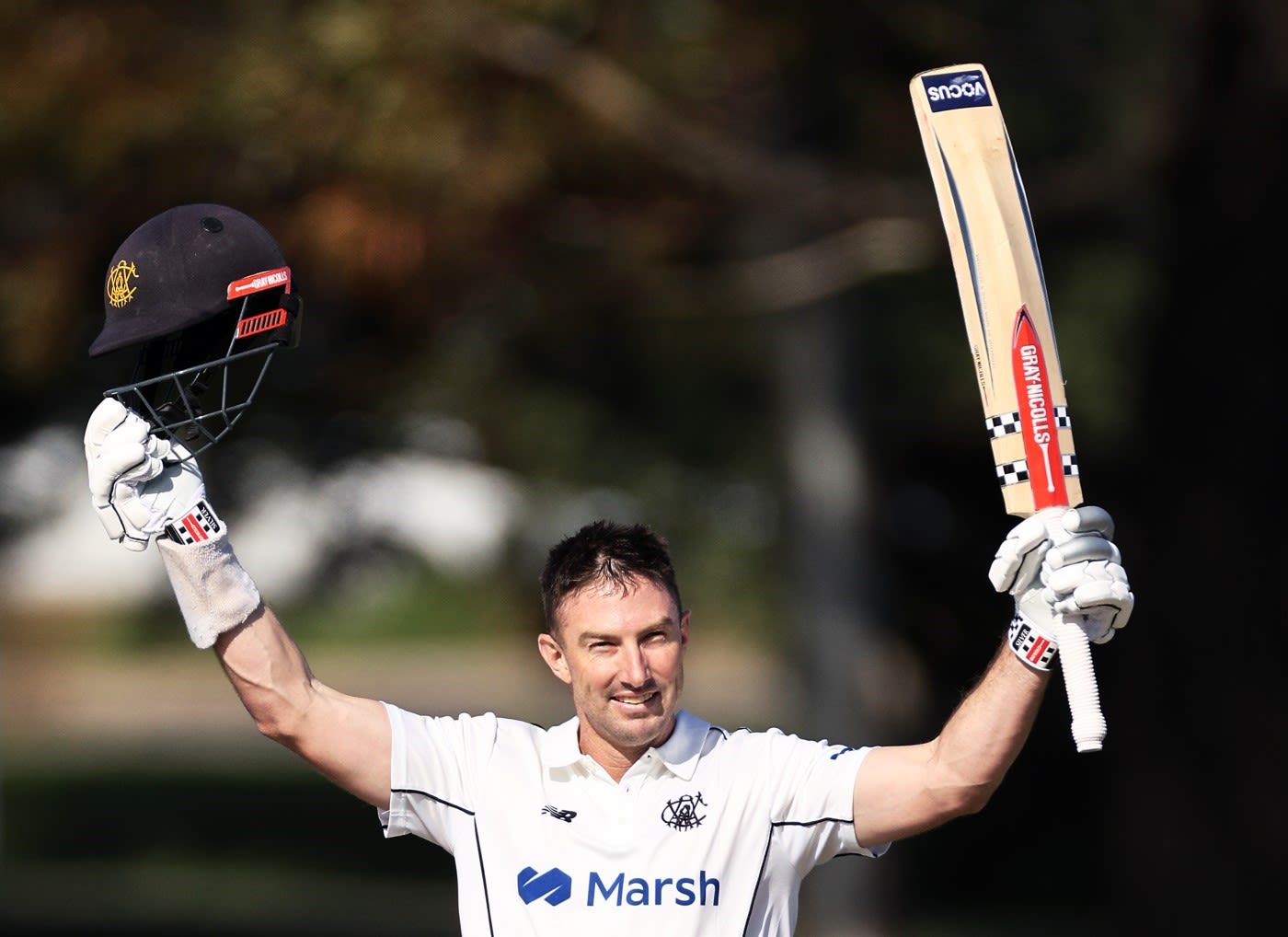 Shaun Marsh celebrates his century | ESPNcricinfo.com