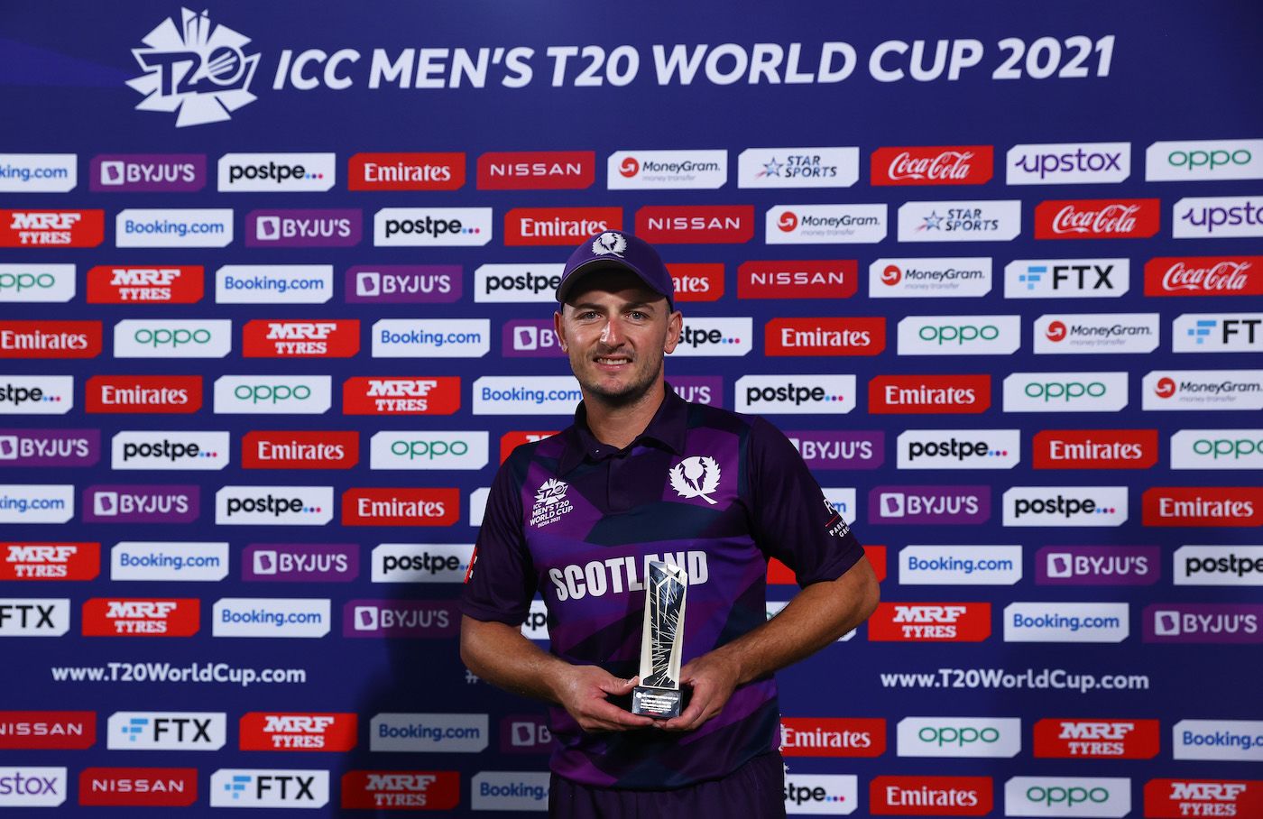 Chris Greaves poses with the Player-of-the-Match award | ESPNcricinfo.com