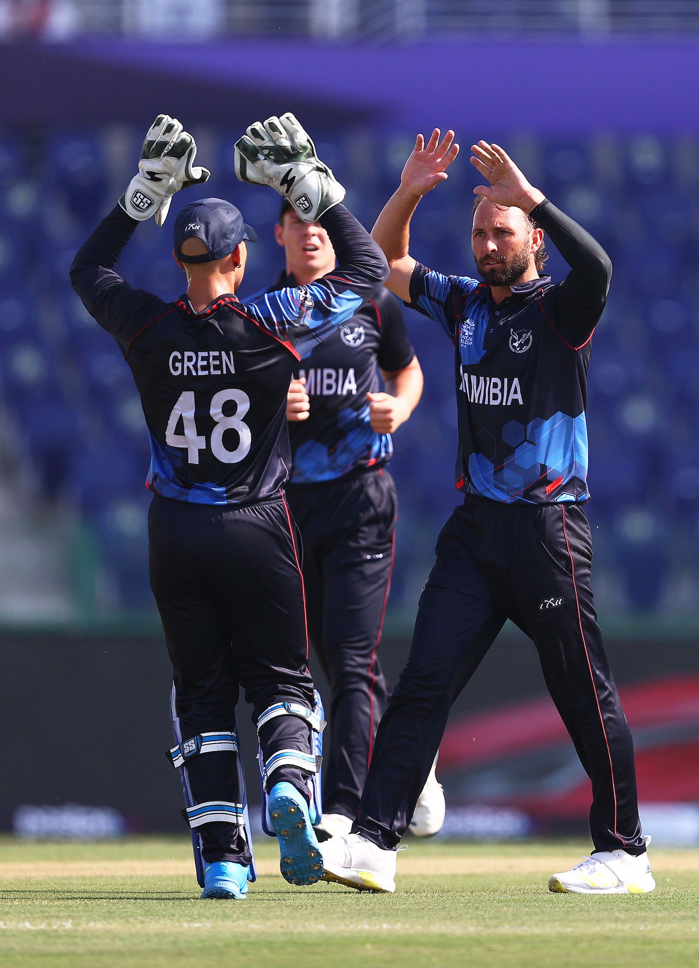 Jan Frylinck celebrates the wicket of Stephan Myburgh | ESPNcricinfo.com