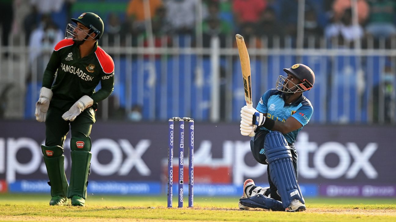 BAN vs SL Cricket Scorecard, 15th Match, Group 1 at Sharjah, October 24 ...