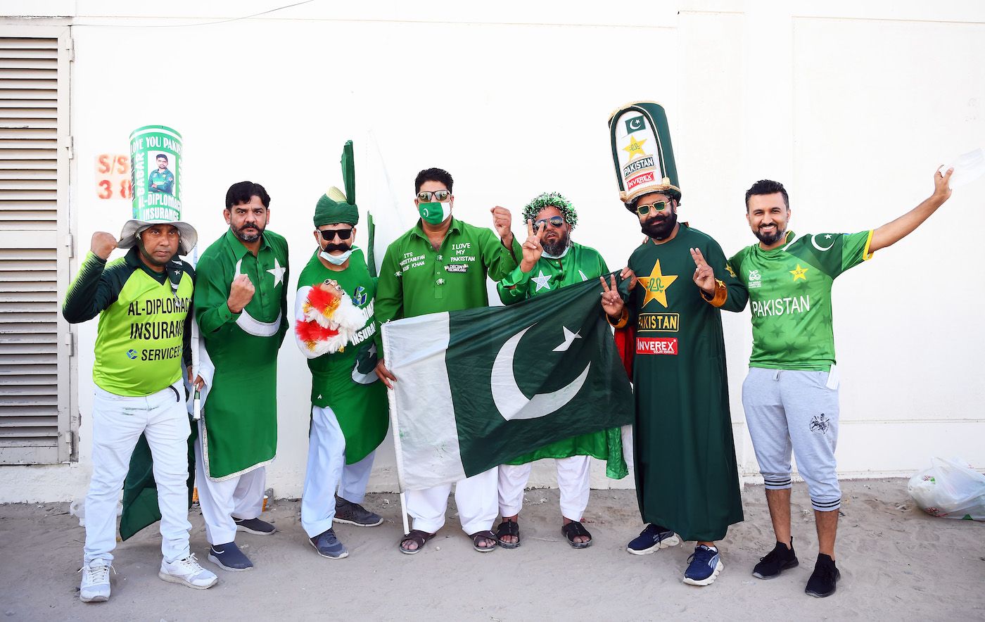 Pakistani fans pose before the game | ESPNcricinfo.com