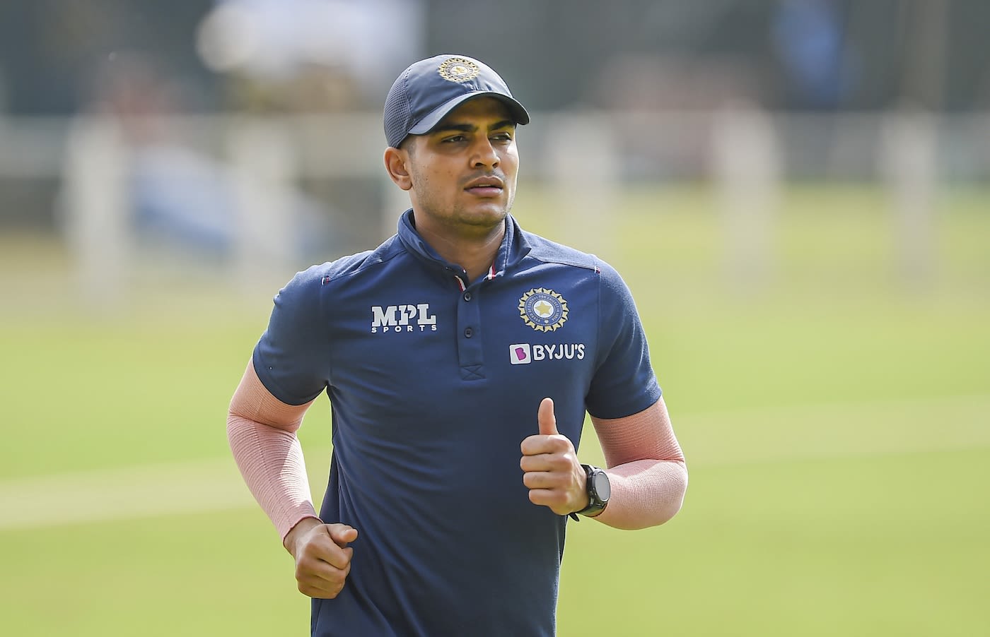 Shubman Gill goes for a run during the Test camp | ESPNcricinfo.com
