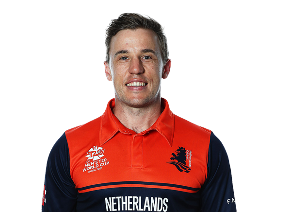 Logan van Beek player page headshot cutout 2021 | ESPNcricinfo.com