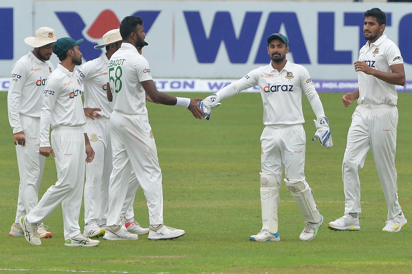 Ebadot Hossain and Khaled Ahmed made it a positive start for Bangladesh ...
