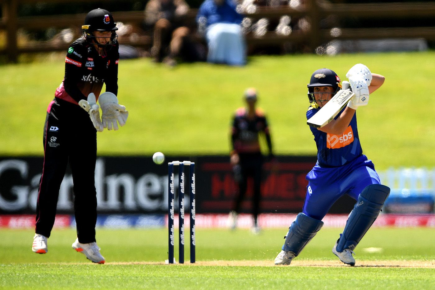 Kate Ebrahim drives the ball away | ESPNcricinfo.com