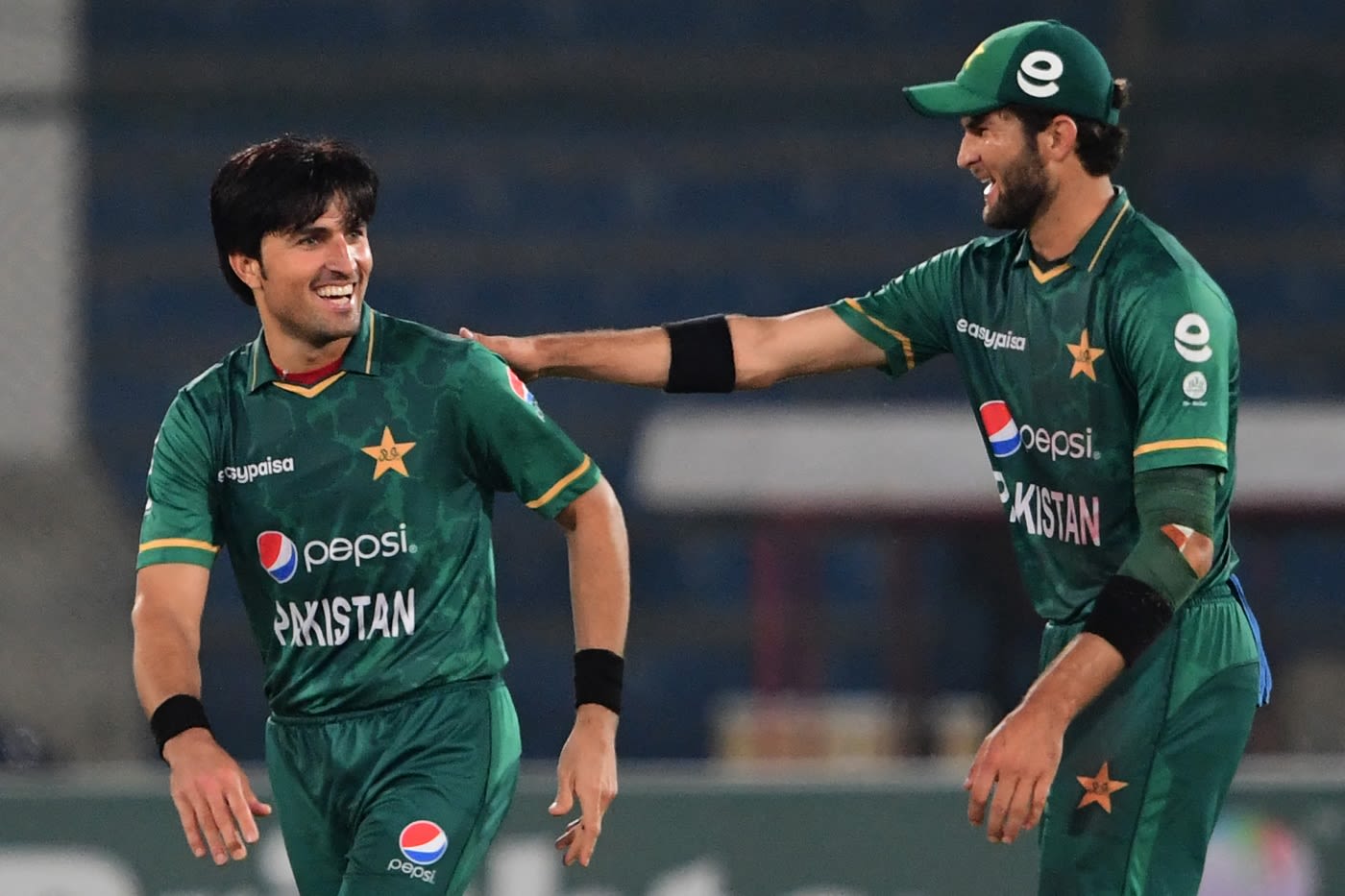Shaheen Shah Afridi congratulates Mohammad Wasim Jr | ESPNcricinfo.com