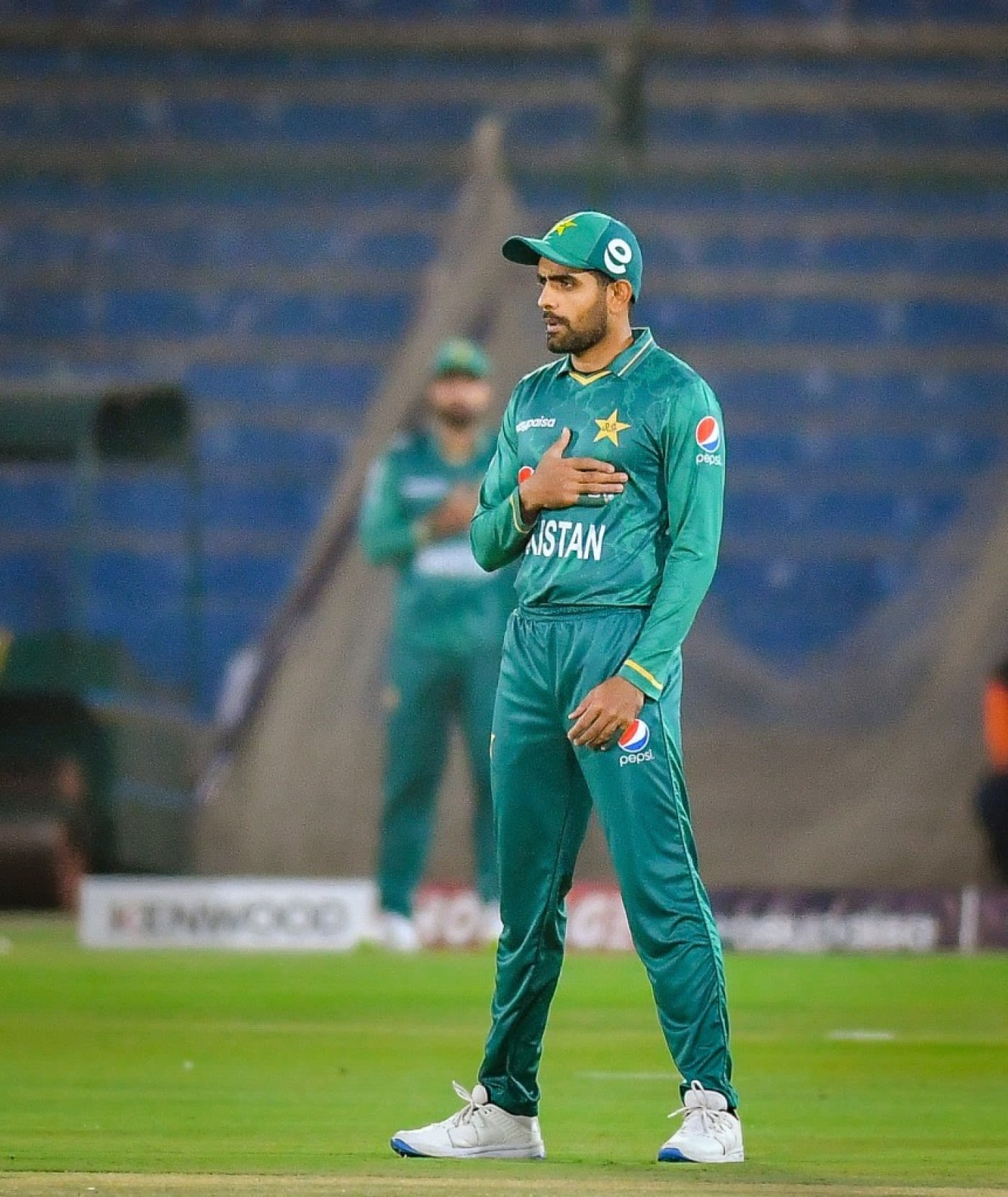 Babar Azam reacts in the field | ESPNcricinfo.com