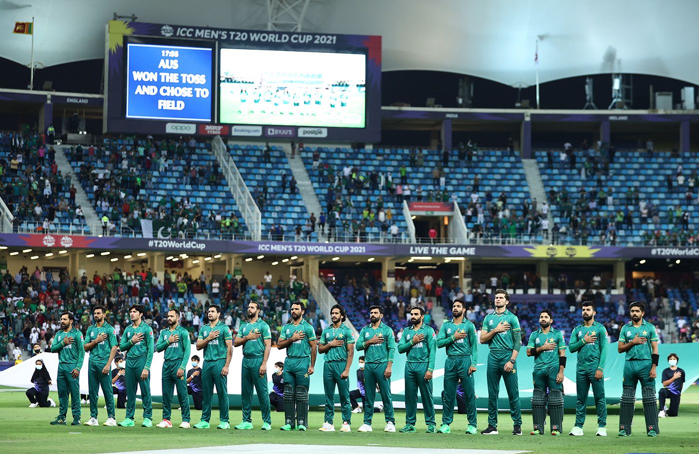 Pakistan's players sing their national anthem | ESPNcricinfo.com