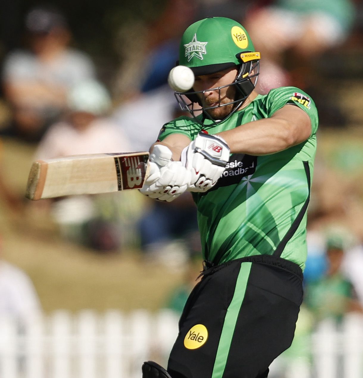 Joe Clarke plays a pull on the way to his half-century | ESPNcricinfo.com