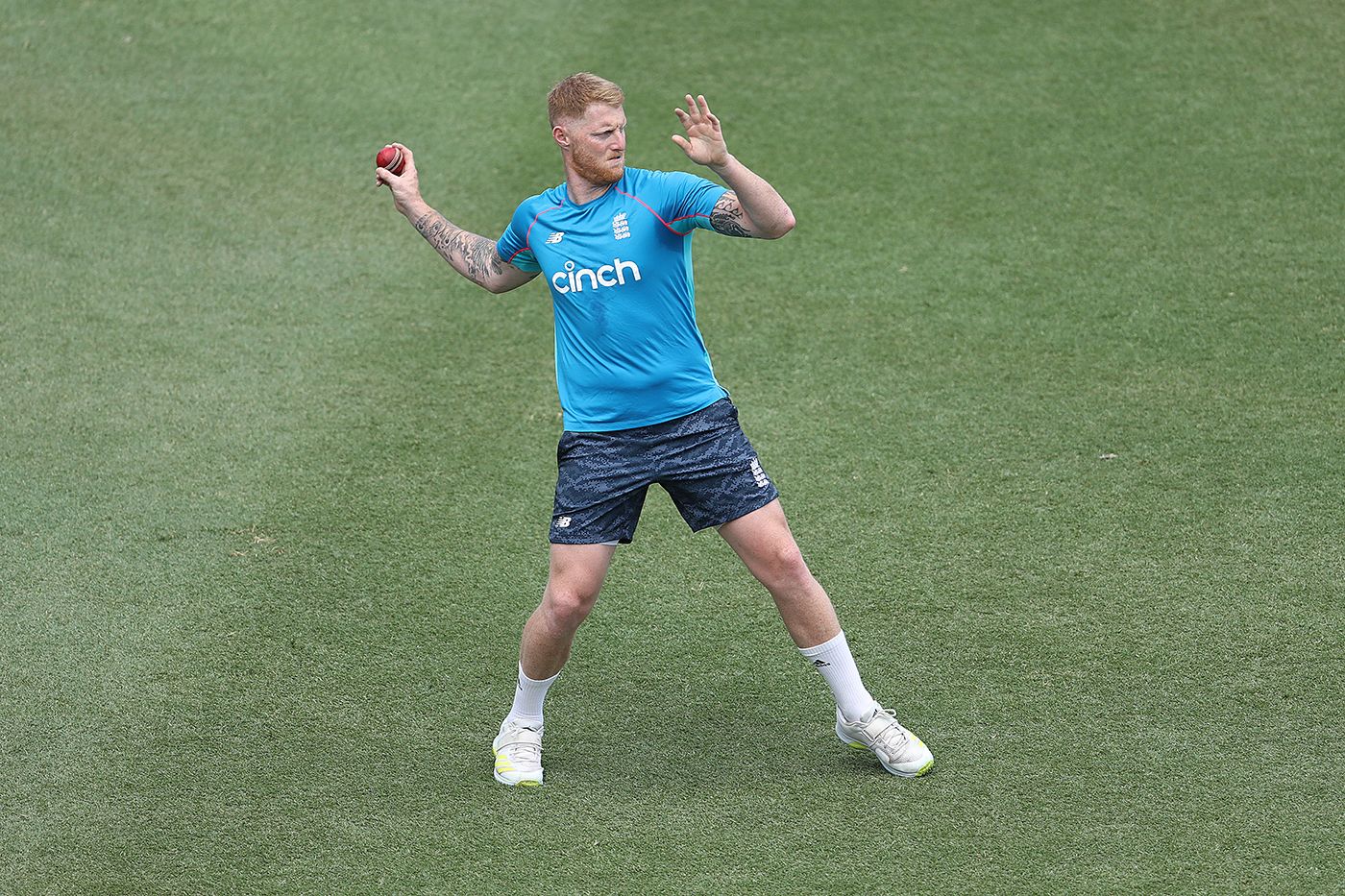 Ben Stokes takes part in a fielding drill | ESPNcricinfo.com