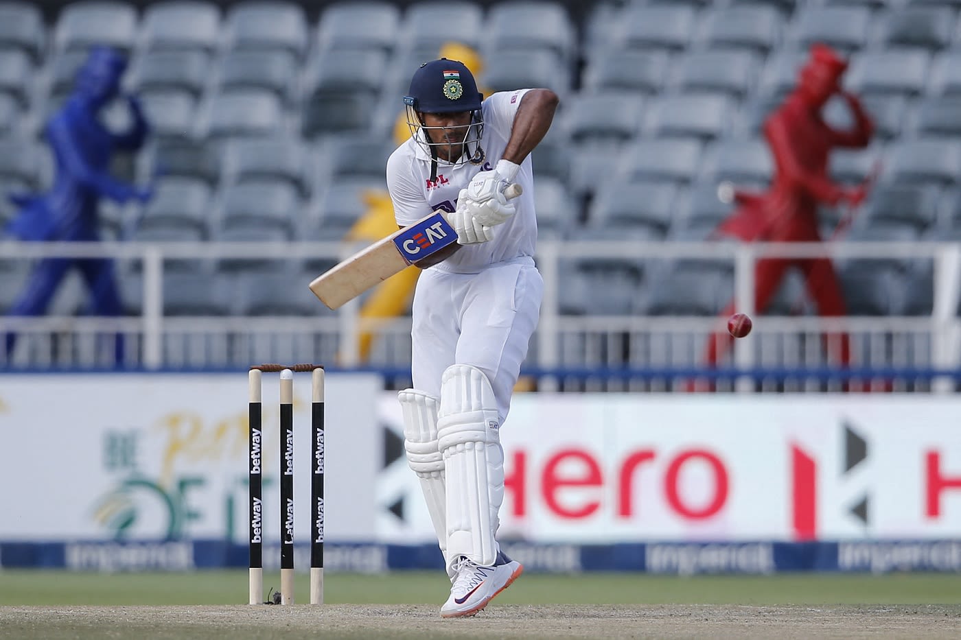 Mayank Agarwal plays at one watchfully | ESPNcricinfo.com